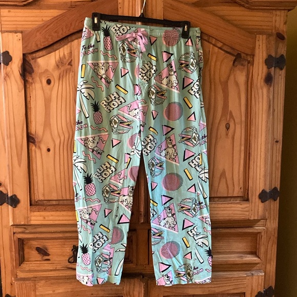 Scooby-Doo! | Pants | Mens Scooby Doo Ruh Roh Green Pink Pajama Lounge ...